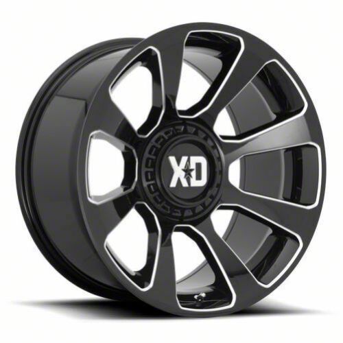 XD Titan XD Reactor Gloss Black Milled 6-Lug Wheel; 20x9; 18mm Offset ...