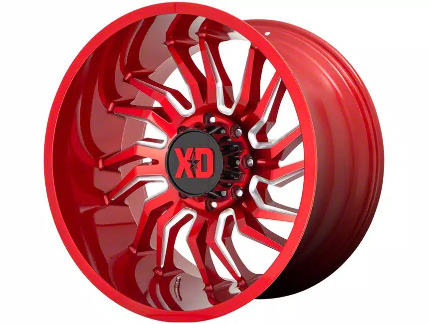 XD Titan XD Tension Candy Red Milled 6-Lug Wheel; 20x10; -18mm Offset ...