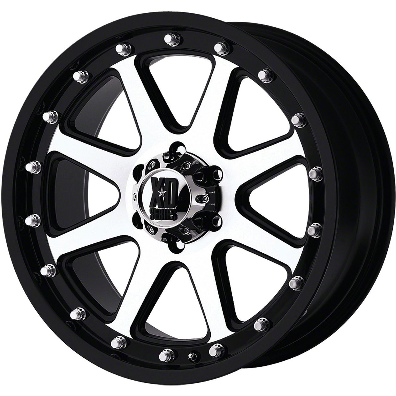 XD Tundra Addict Matte Black Machined 5-Lug Wheel; 18x9; 18mm Offset ...