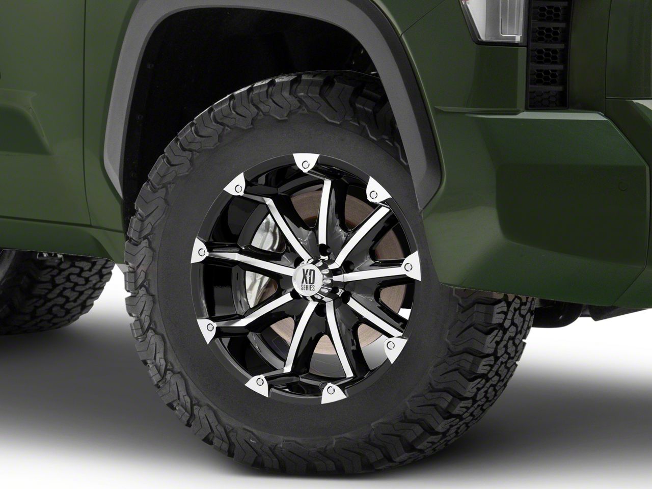 XD Tundra Badlands Gloss Black Machined 6-Lug Wheel; 18x9; -12mm Offset ...