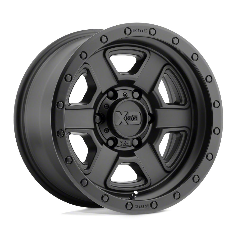 XD Tundra Fusion Off-Road Satin Black 6-Lug Wheel; 18x9; 0mm Offset ...