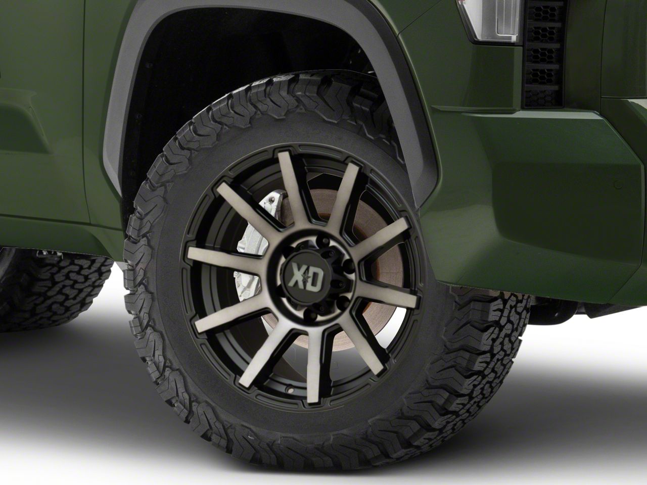 XD Tundra Outbreak Satin Black with Gray Tint 6-Lug Wheel; 20x10; 12mm ...