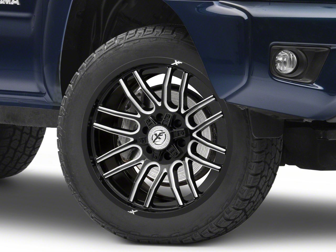 XF Offroad Tacoma XF-232 Gloss Black Milled 6-Lug Wheel; 20x10; -12mm ...