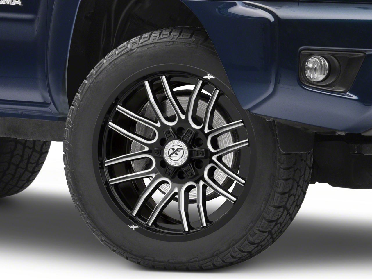 XF Offroad Tacoma XF-232 Gloss Black Milled 6-Lug Wheel; 20x9; 0mm ...
