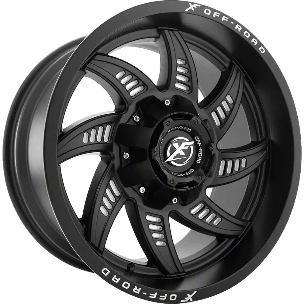 XF Offroad Toyota 4-Runner XF-206 Matte Black Milled 6-Lug Wheel; 20x10 ...