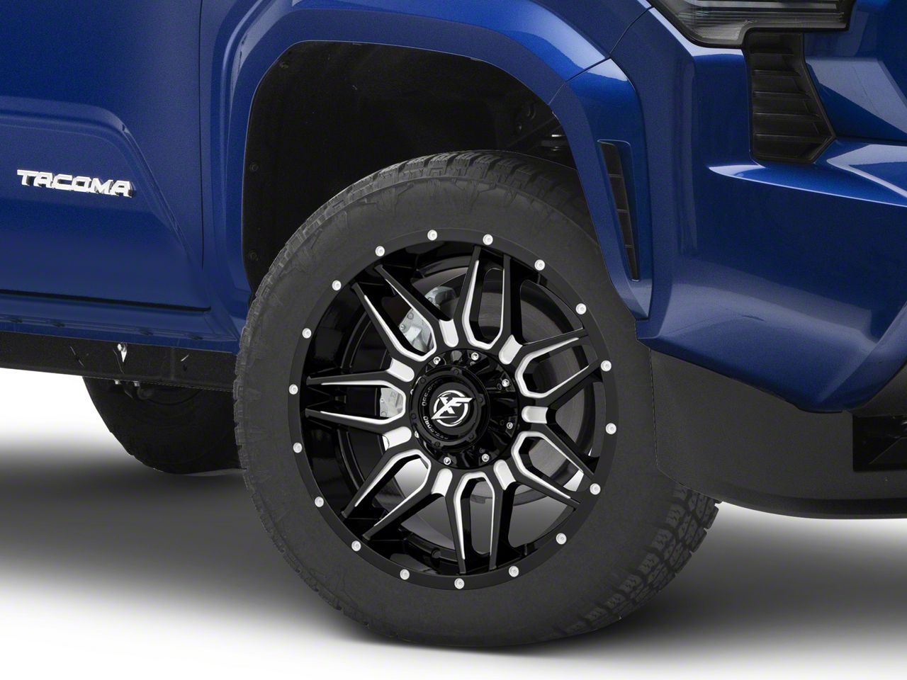 XF Offroad Tacoma XF-222 Gloss Black Milled 6-Lug Wheel; 20x9; 0mm ...