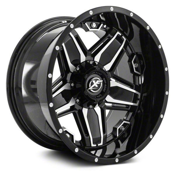 XF Offroad Toyota 4-Runner XF-223 Gloss Black Machined 6-Lug Wheel ...