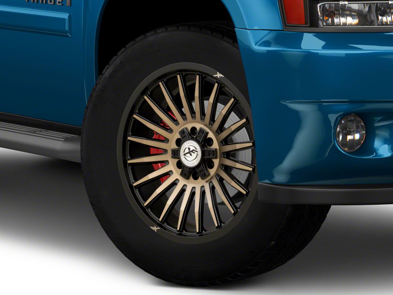 XF Offroad Toyota 4-Runner XF-231 Satin Black Machined with Bronze ...