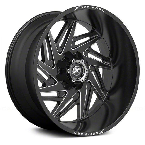 XF Offroad Toyota 4-Runner XF-203 Gloss Black Milled 6-Lug Wheel; 17x9 ...