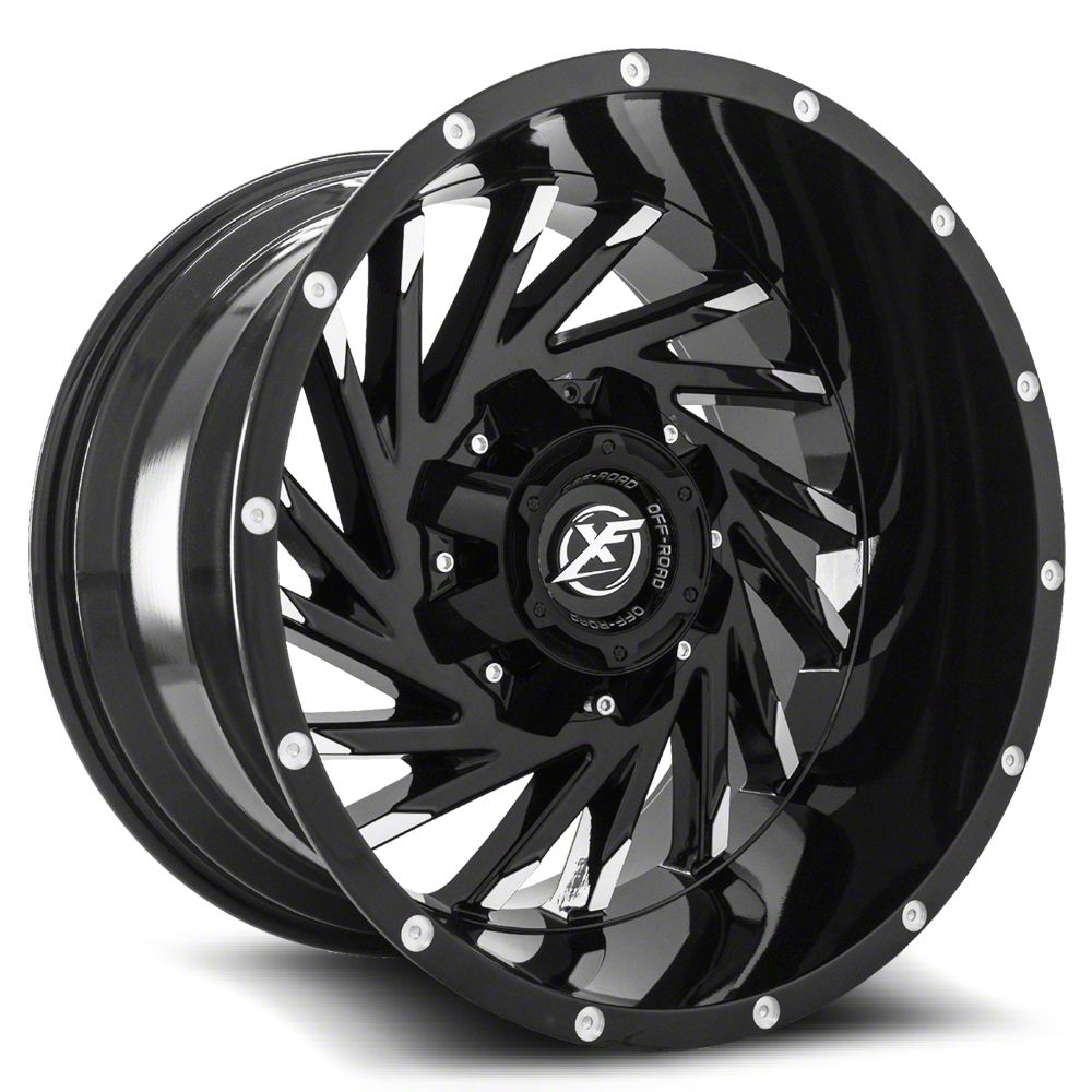 XF Offroad Toyota 4-Runner XF-209 Matte Black and Machined 6-Lug Wheel ...