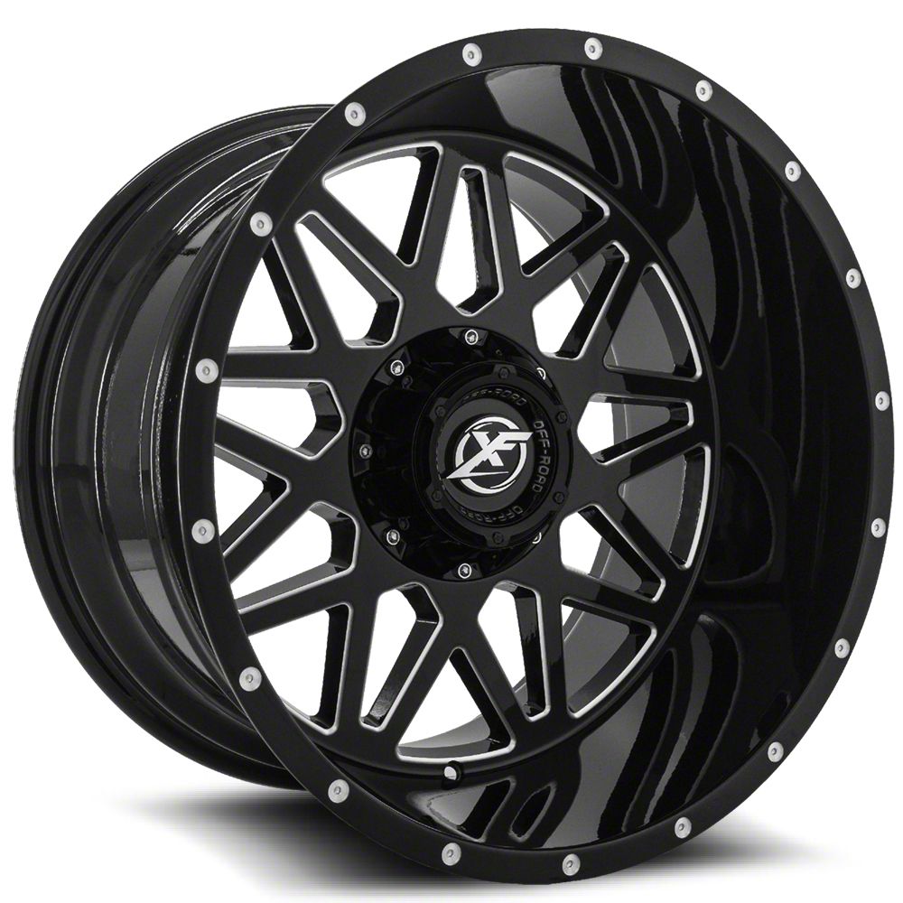 XF Offroad Toyota 4-Runner XF-211 Gloss Black and Machined 6-Lug Wheel ...