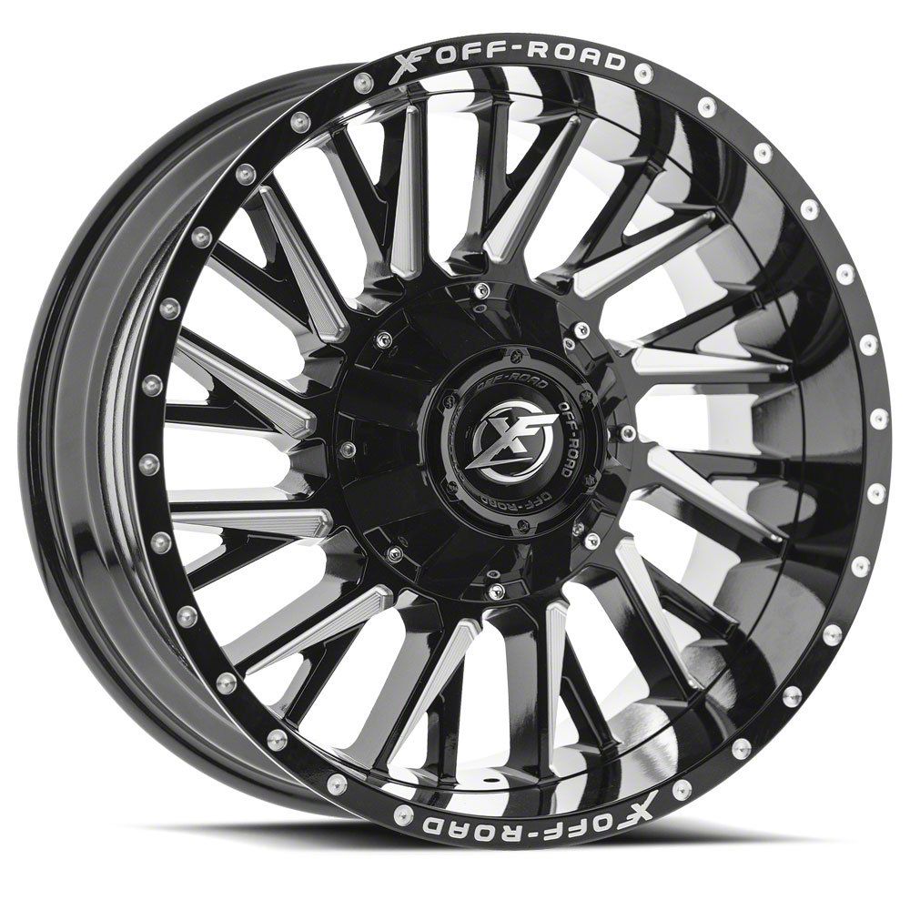 XF Offroad Toyota 4-Runner XF-226 Gloss Black and Milled 6-Lug Wheel ...