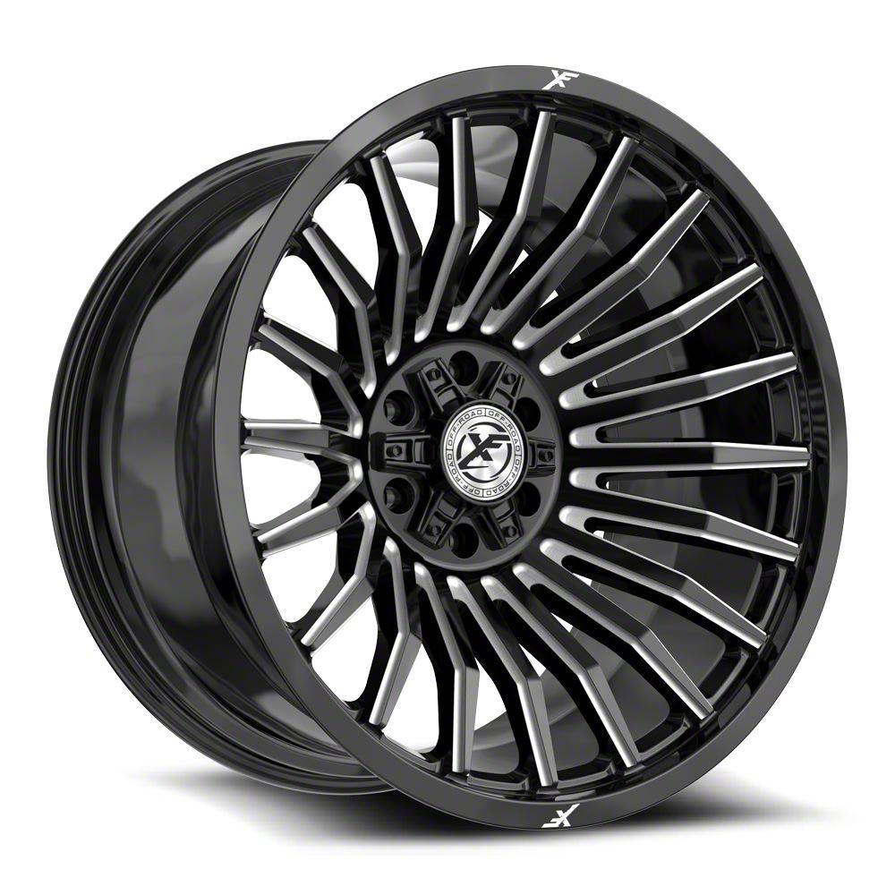 XF Offroad Toyota 4-Runner XF-231 Gloss Black and Milled 6-Lug Wheel ...