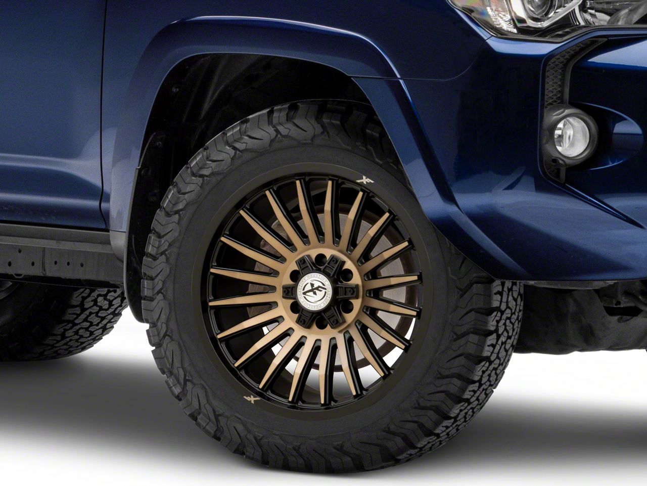 XF Offroad Toyota 4-Runner XF-231 Satin Black Machined with Bronze ...