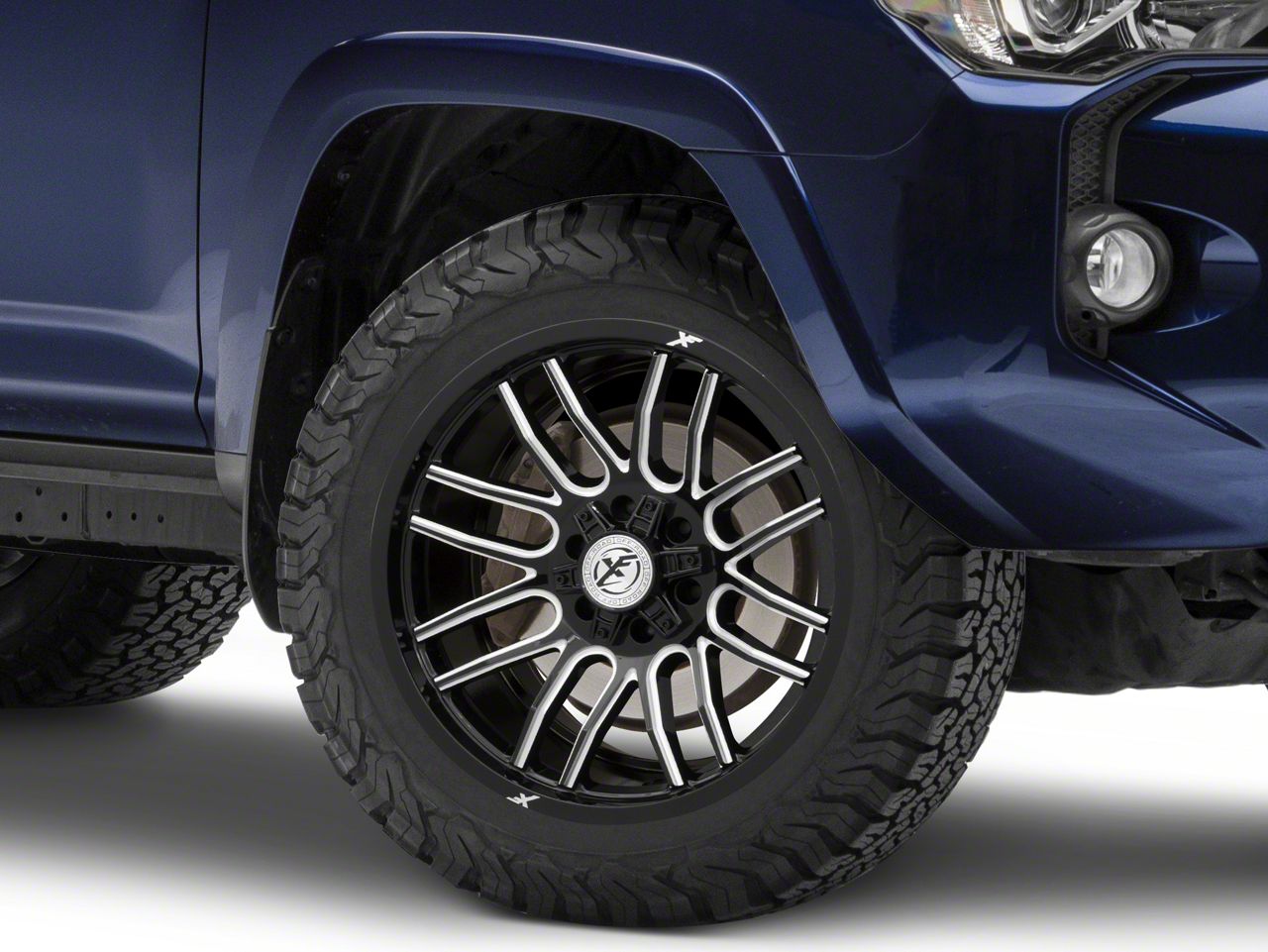 XF Offroad Toyota 4-Runner XF-232 Gloss Black Milled 6-Lug Wheel; 20x10 ...