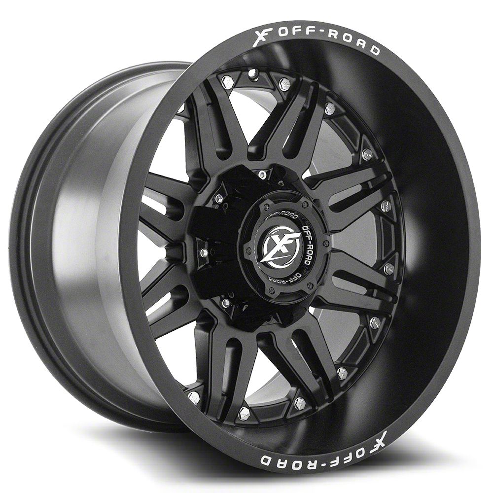 XF Offroad Bronco XF-204 Matte Black 6-Lug Wheel; 20x9; 0mm Offset XF ...
