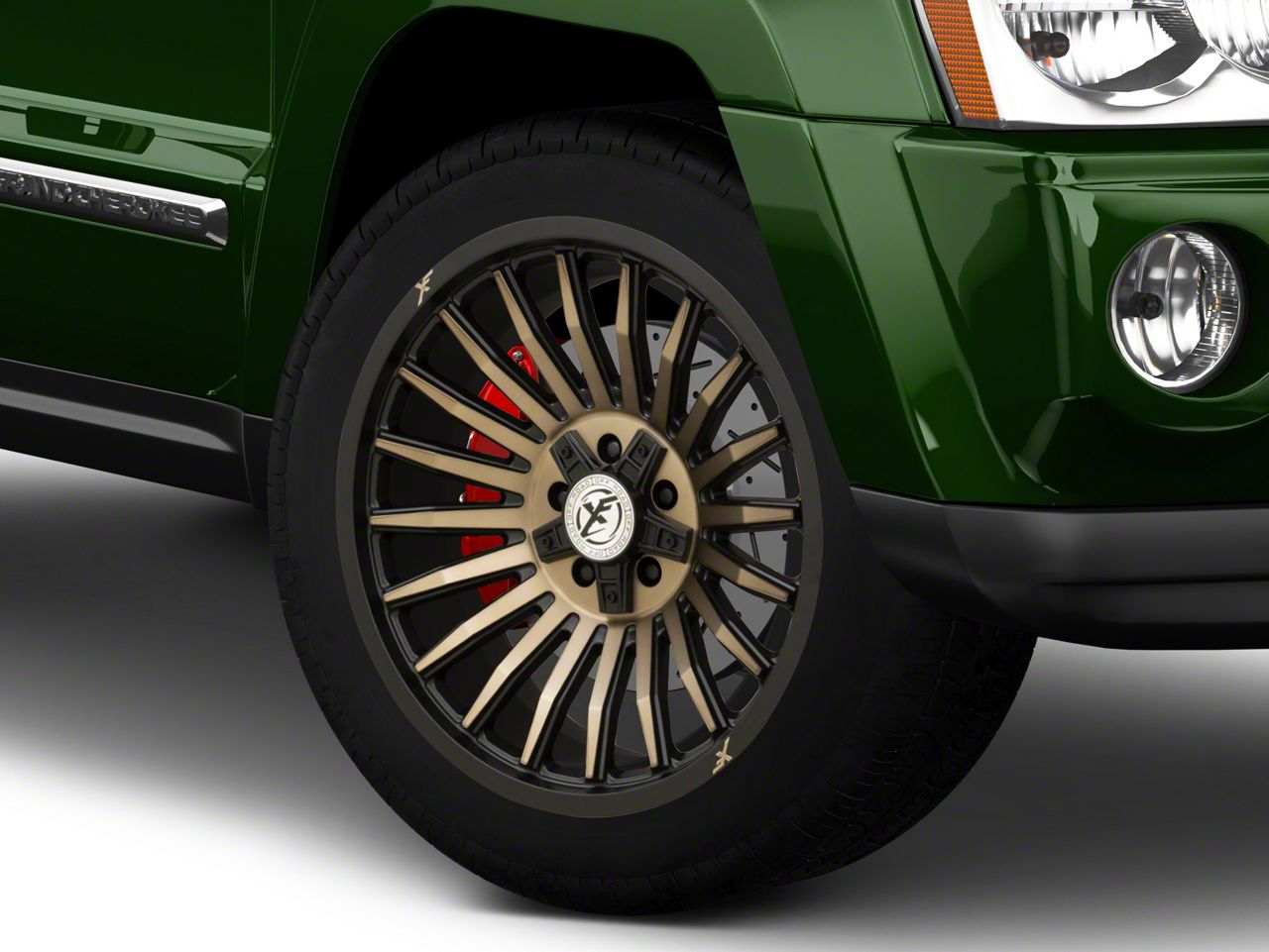 XF Offroad Jeep Grand Cherokee XF-231 Satin Black Machined with Bronze ...
