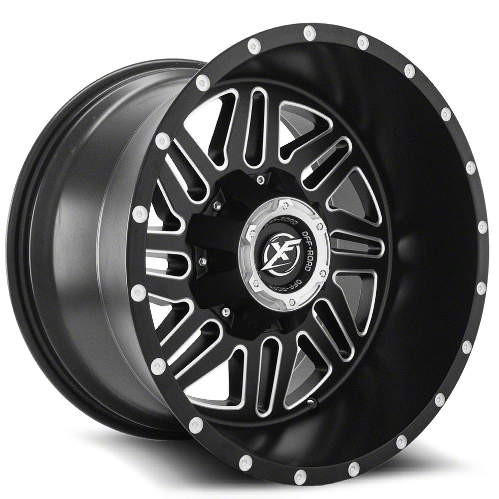 XF Offroad Jeep Grand Cherokee XF-201 Matte Black and Machined Wheel ...