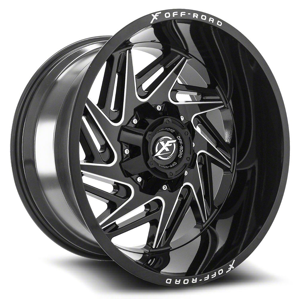 XF Offroad Jeep Grand Cherokee XF-203 Gloss Black and Milled Wheel ...
