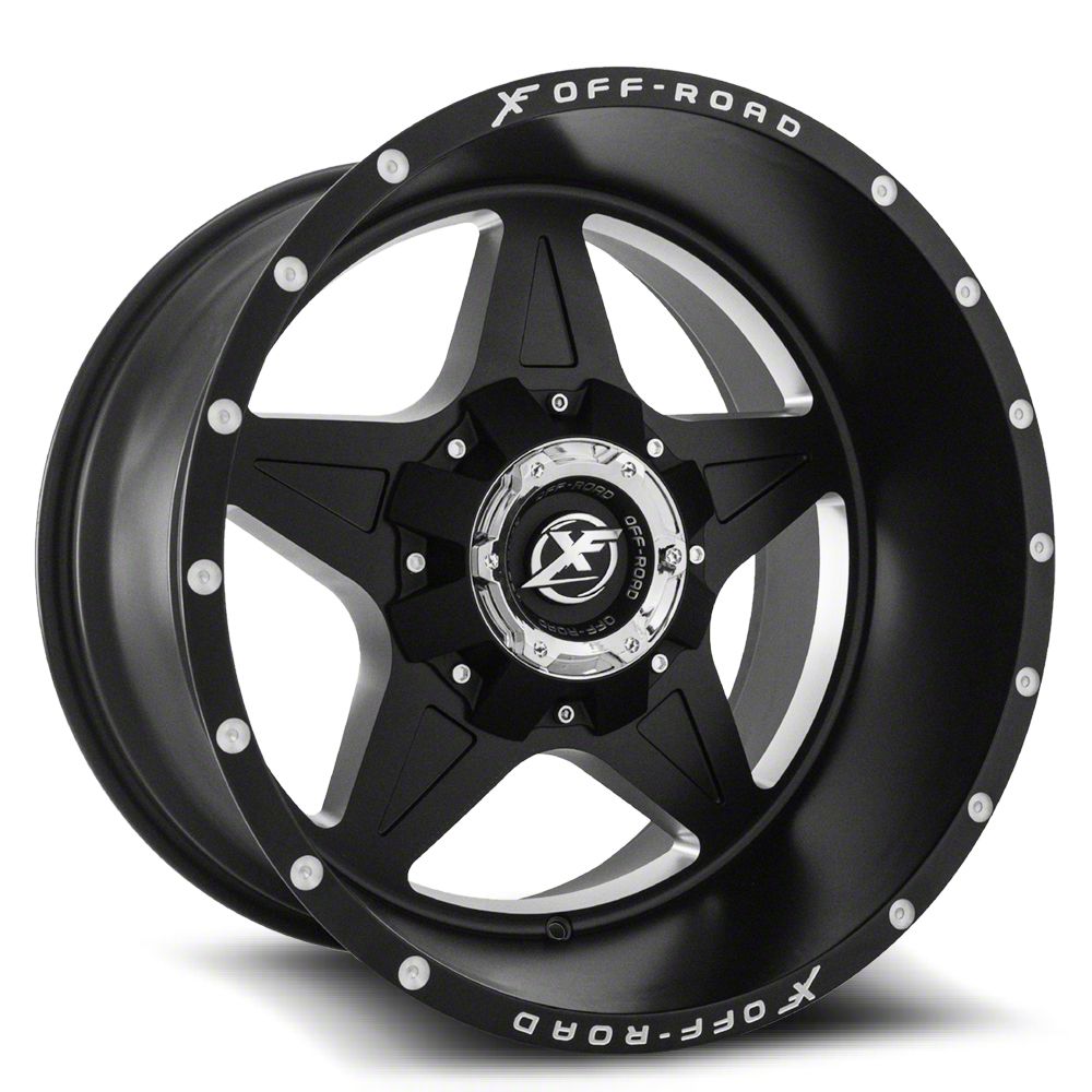 XF Offroad Jeep Grand Cherokee XF-210 Matte Black and Machined Wheel ...