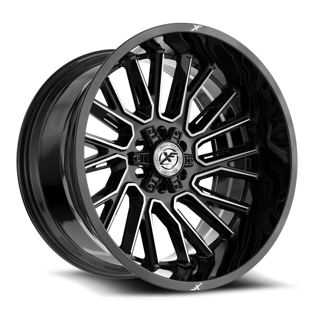 XF Offroad Jeep Grand Cherokee XF-230 Gloss Black and Machined Wheel ...