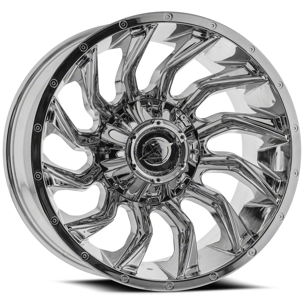 XF Offroad Jeep Wrangler XF-224 Chrome Wheel; 26x14; -76mm Offset XF ...