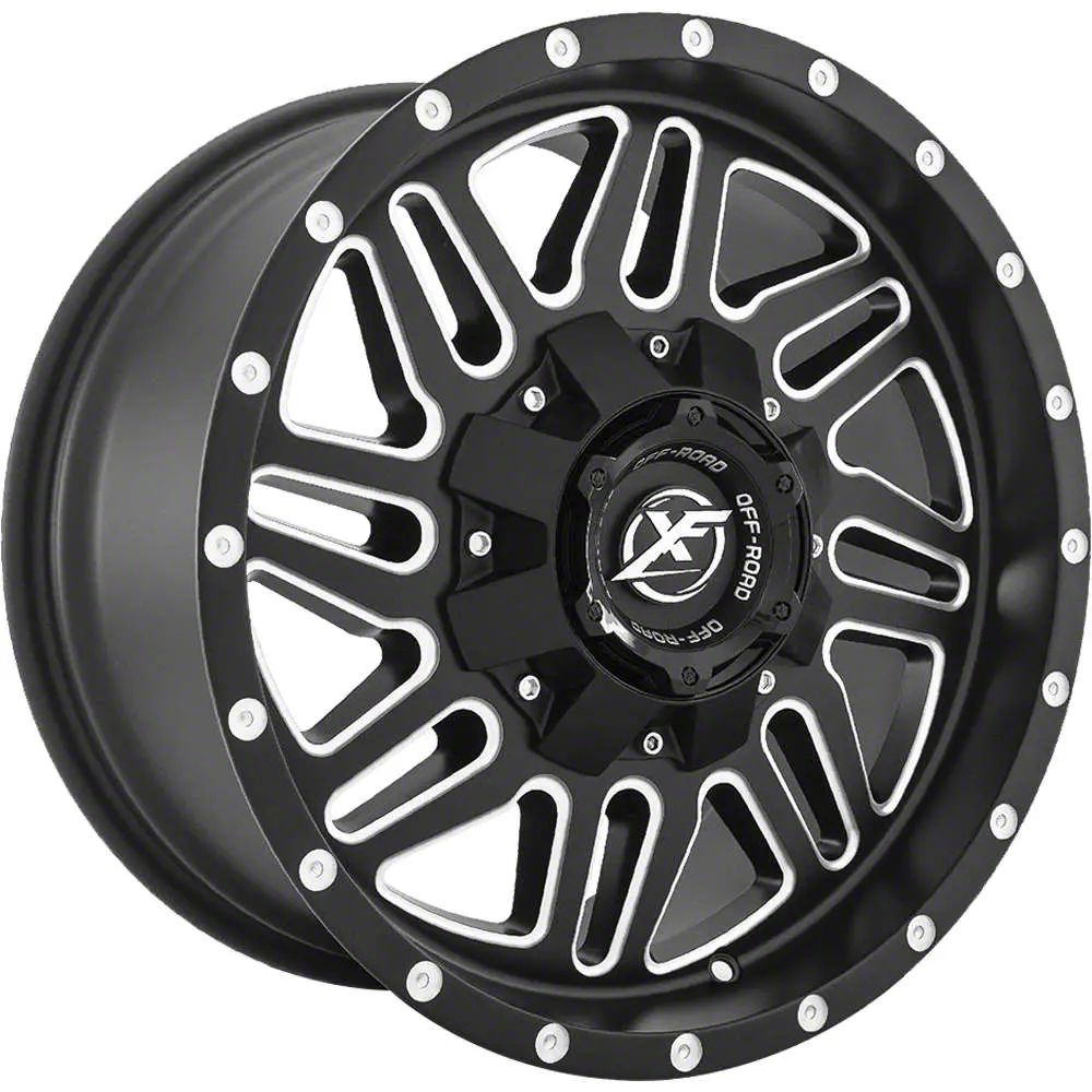 XF Offroad Tundra XF-201 Matte Black Milled 6-Lug Wheel; 18x9; -12mm ...