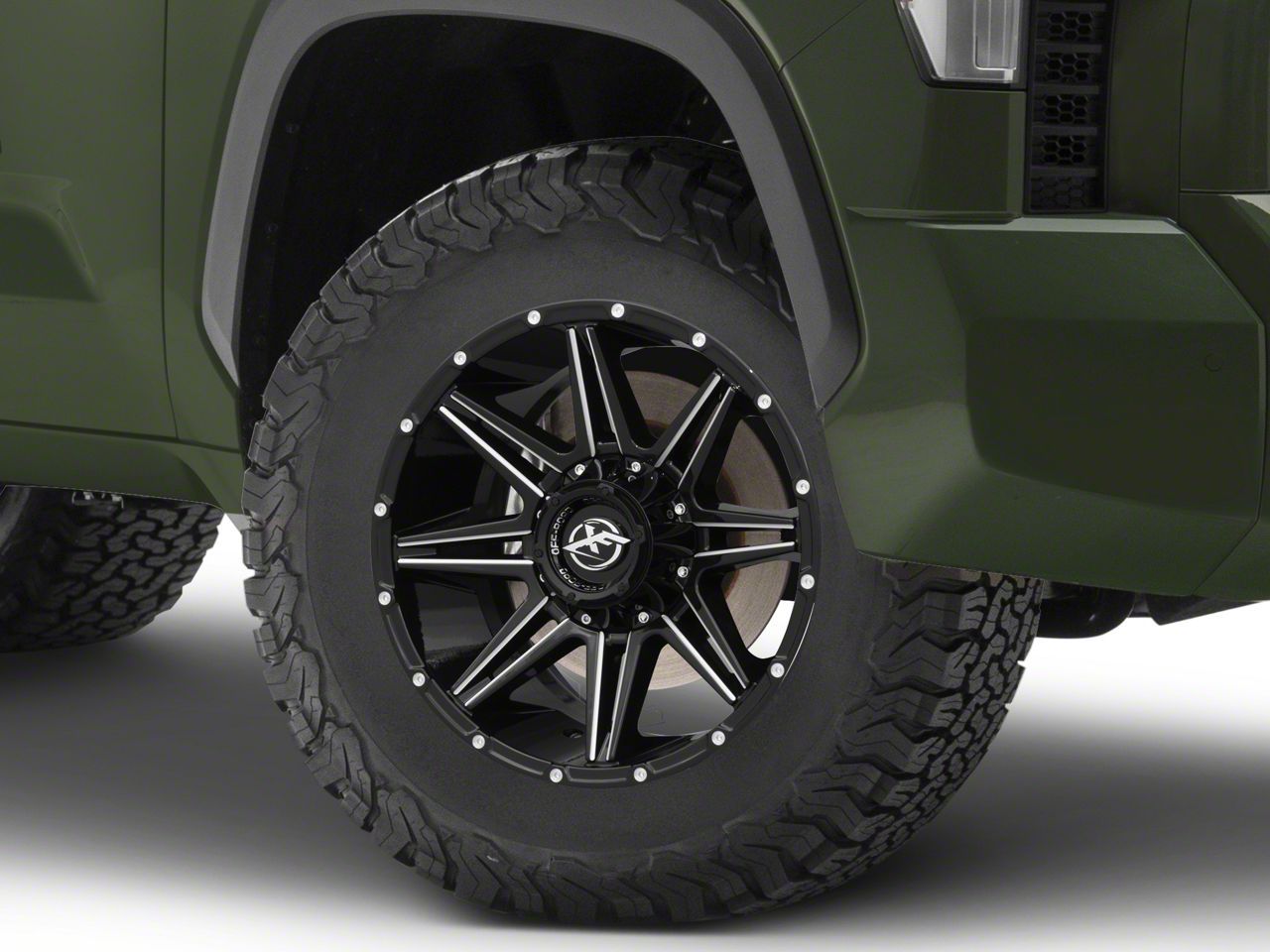 XF Offroad Tundra XF-220 Gloss Black Milled 6-Lug Wheel; 18x9; 0mm ...