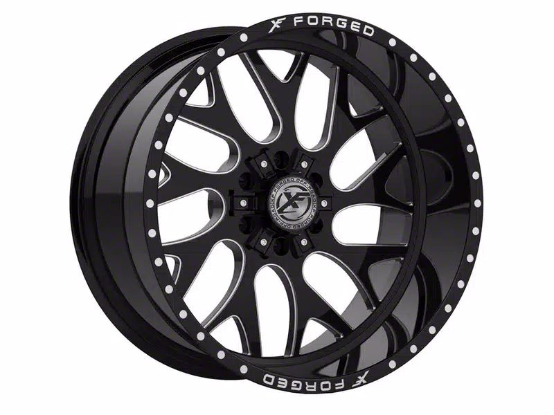 XFX Flow Tundra XFX-301 Gloss Black Milled 5-Lug Wheel; 18x10; 0mm ...