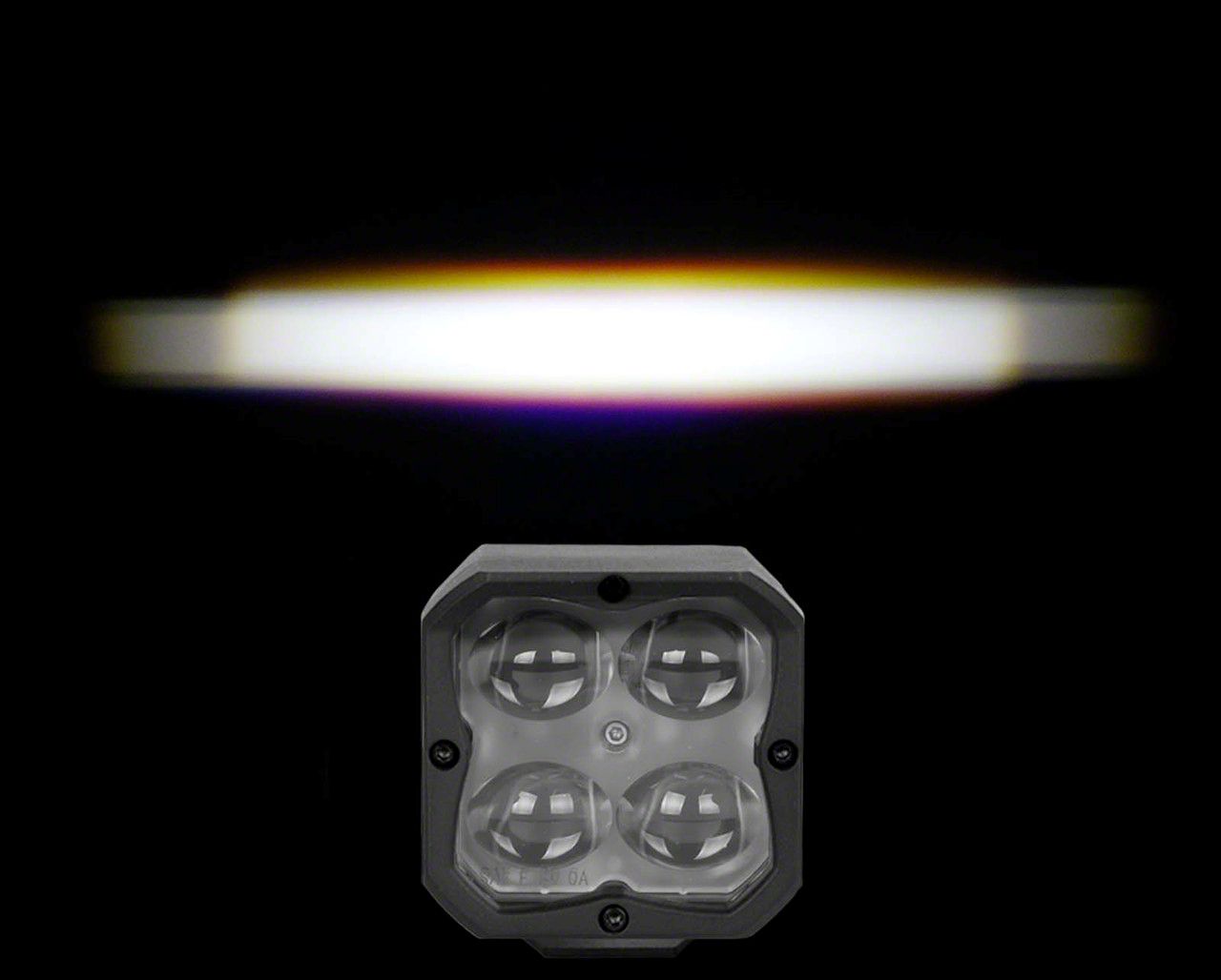 XK Glow Toyota 4-Runner App Controlled C3 LED Cube Light Kit with Controller Upgrade; Fog Beam ...