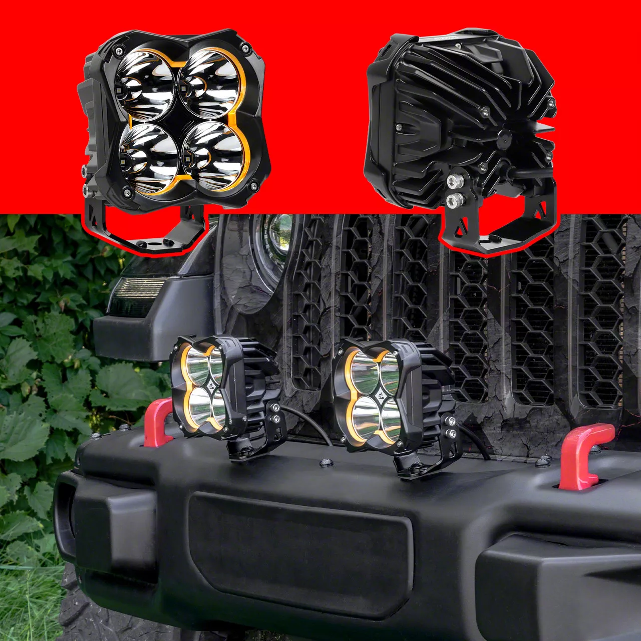 XK Glow Jeep Cherokee 5-Inch Offroad LED Cube Lights; Spot Beam ...