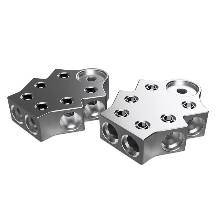 XS Power Bronco 600 Series Aluminum Terminal Blocks; 6 Wire; 1/0 AWG TB ...