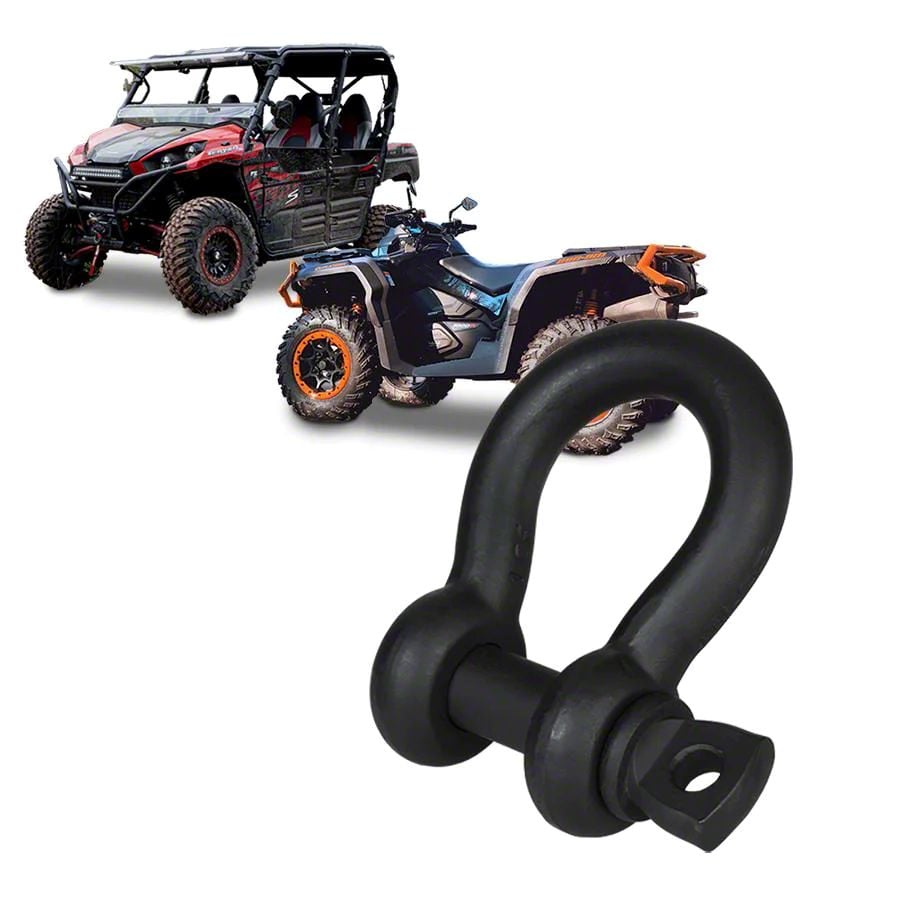 Yankum Ropes Jeep Cherokee 1/2-Inch Hard Shackle; Black MGPBTS050 ...