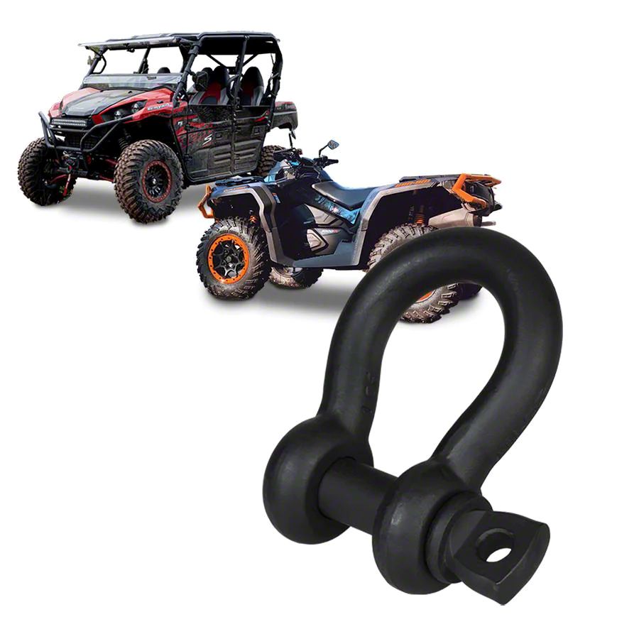 Yankum Ropes Jeep Gladiator 1/2-Inch Hard Shackle; Black MGPBTS050 ...