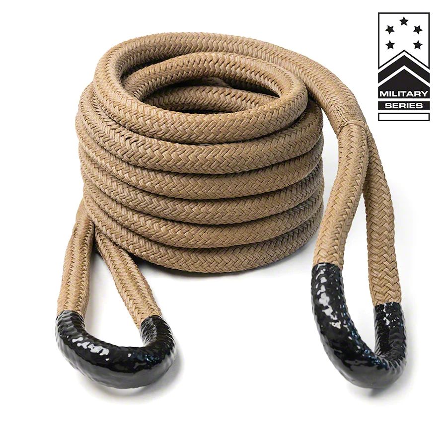 Yankum Ropes Jeep Wrangler 5/8-Inch x 30-Foot Kinetic Rope; Desert Tan ...
