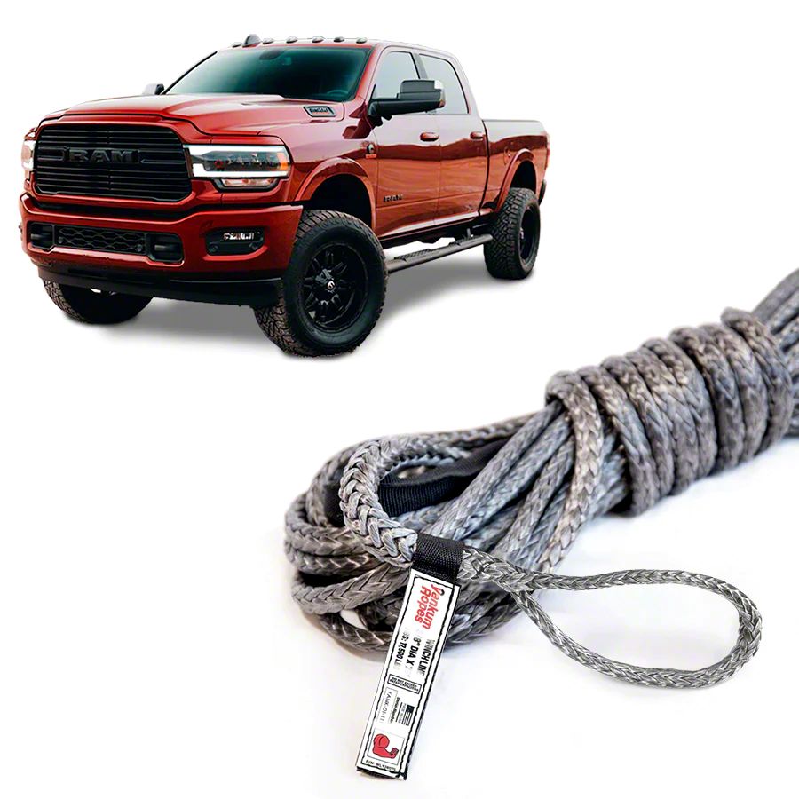 Yankum Ropes Jeep Wrangler 7/16-Inch x 50-Foot Winch Line; 22,000 lb ...