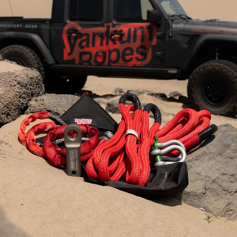 Yankum Ropes Jeep Wrangler Large Pro Off-Road Recovery Kit PPRO7830 ...