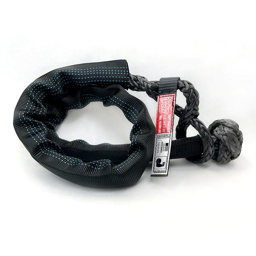 Yankum Ropes Tundra 7/16-Inch x 20-Inch Soft Shackle with Chafe Guard ...
