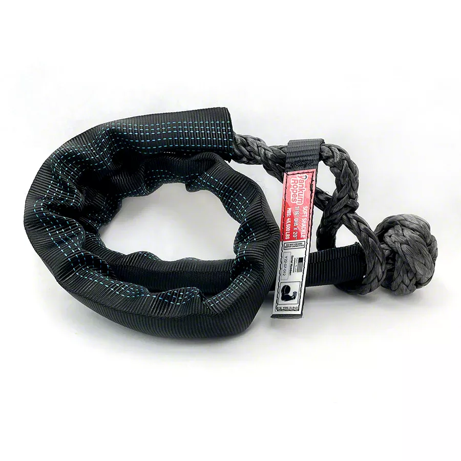 Yankum Ropes Tundra 7/16-Inch x 20-Inch Soft Shackle with Chafe Sleeve ...