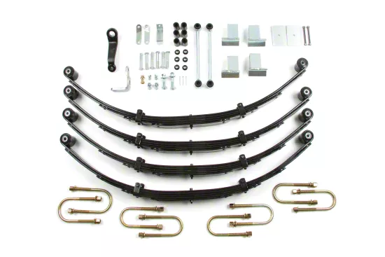 Zone Offroad Jeep Wrangler 4-Inch Leaf Spring Suspension Lift Kit with ...