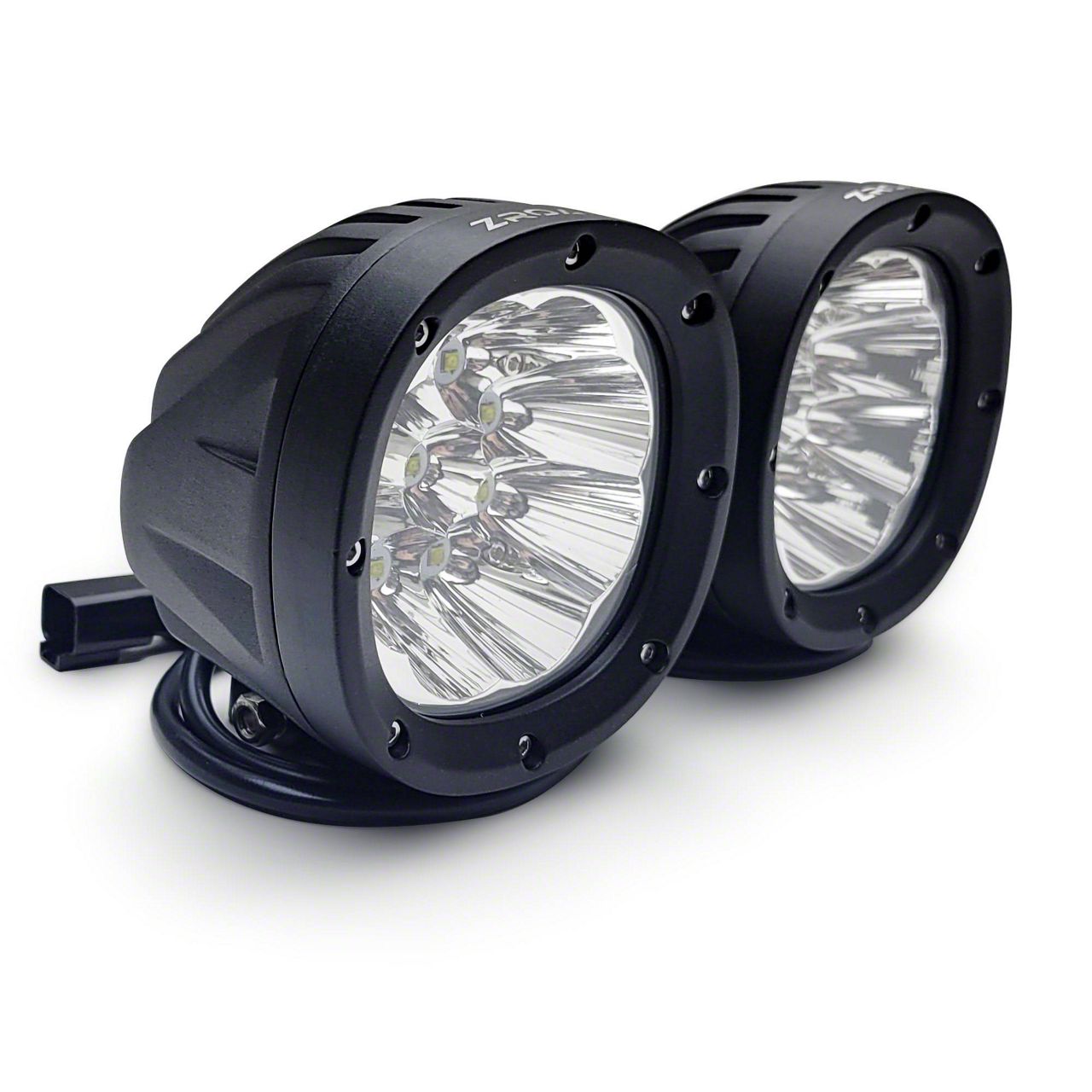 ZRoadz Jeep Cherokee R1 Series 4-Inch Round Bright White LED Lights ...