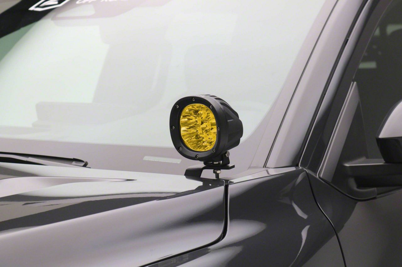 ZRoadz Tacoma 4-Inch Amber LED Pod Lights with Ditch Light Mounting ...