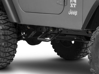Carr Jeep Wrangler Hoop II Steps; Black; Pair 102551 (97-06 Jeep ...