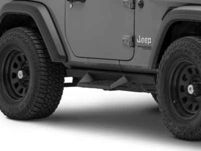 Jeep Wrangler 4-Inch Drop Sniper Running Boards; Textured Black (18-24 ...