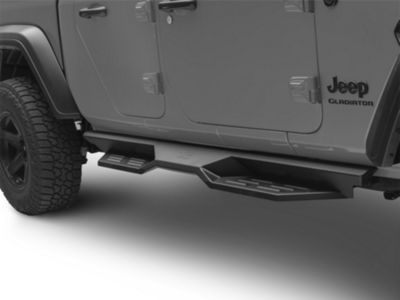 Jeep Gladiator Defender Drop Side Step Bars; Textured Black (20-24 Jeep ...