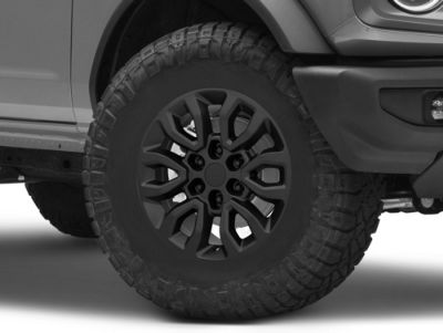 Bronco Gen2 Raptor Style Matte Black 6-Lug Wheel; 17x8.5; 34mm Offset ...