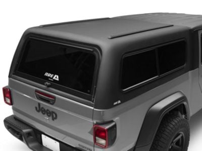 A.R.E. Jeep Gladiator CX Classic Bed Cap; Matte Black Line-X ...