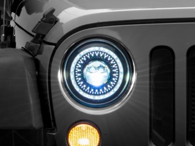 Raxiom Jeep Wrangler Axial Series 7-Inch Dragon Eye LED Headlights ...