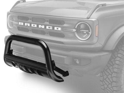 Barricade Bronco 3-Inch Bull Bar with Skid Plate; Black FB13801 (21-26 ...