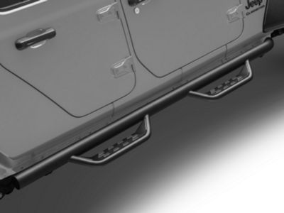 Barricade Jeep Gladiator Tubular Drop Steps; Fine Textured Black ...